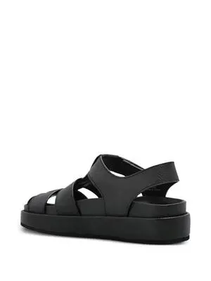 Tory Burch Kira Strappy Flat Sandals - Black
