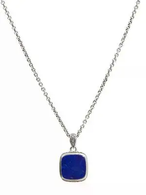 John Varvatos Sterling Lapis Lazuli Pendant Necklace - Silver