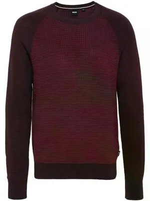 BOSS Dairon Virgin Wool Blend Sweatshirt - Red