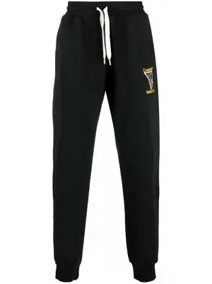 Casablanca Tennis Club Icon Embroidered Track Pants - Black