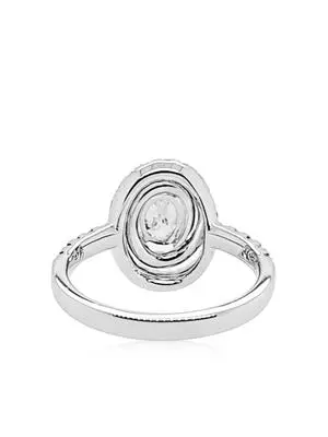 HYT JEWELRY Platinum Diamond Oval Engagement Ring