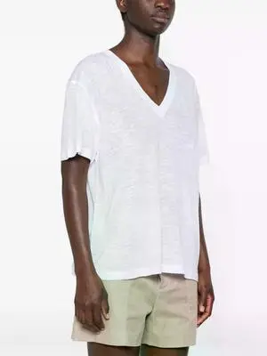 Tommy Hilfiger Slub-textured V-neck T-shirt