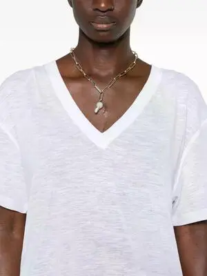 Tommy Hilfiger Slub-textured V-neck T-shirt