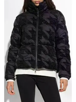 Moncler Evandra Houndstooth Padded Jacket