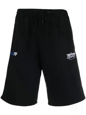 Off-White Cotton Track Shorts