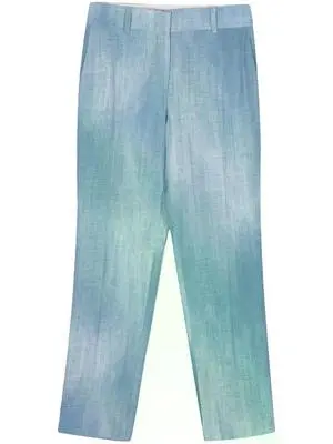 Ermanno Scervino Pressed-crease Tailored Trousers - Blue