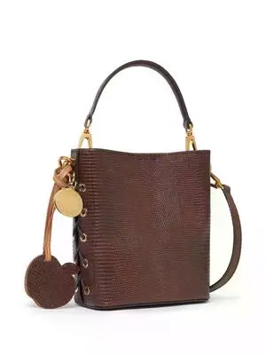 Stella McCartney Frayme Logo-charm Faux-leather Bucket Bag