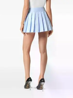 Philipp Plein Pleated Skull Skirt