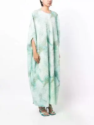 BAMBAH Jacquard Kaftan Dress - Green