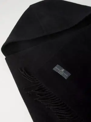 Brunello Cucinelli Hooded Scarf - Black