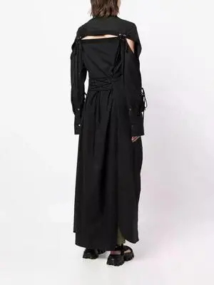 Monse Long Cotton Shirt With Cut-out Detailing