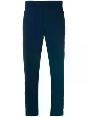 P.a.r.o.s.h Cropped Trousers With Rolled Hem - Blue