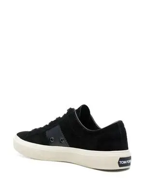 TOM FORD Paneled Logo-print Low-top Sneakers - Black