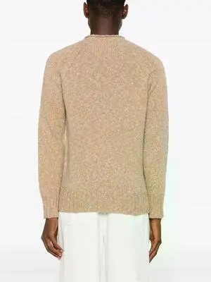 DRUMOHR Mélange Effect Ribbed Knit Sweater