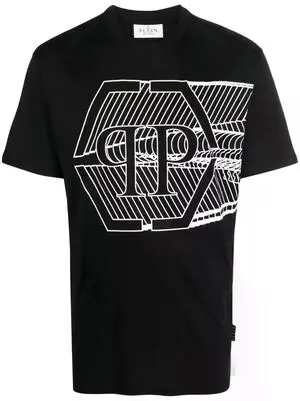Philipp Plein Skull&bones Short-sleeved T-shirt - Black
