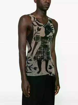 BOTTER Mix-print Mesh Vest