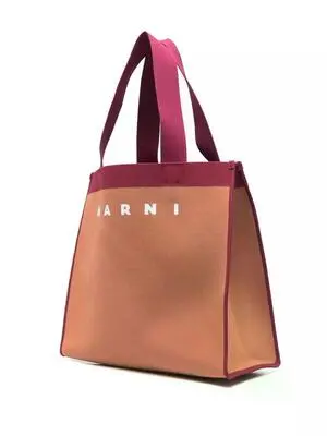 Marni Logo Print Tote Bag