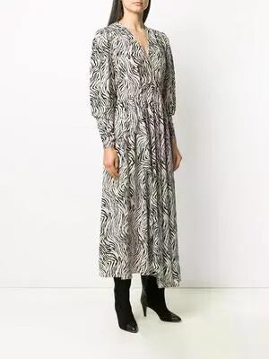 Isabel Marant Étoile Zebra-print Mid-length Dress
