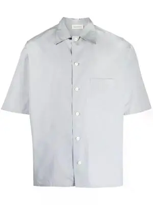 Alexander McQueen Logo-print Short-sleeved Shirt - Grey
