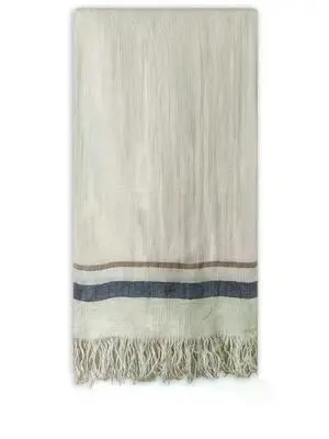 THE HOUSE OF LYRIA Miracoloso Striped Bath Towel - Neutrals