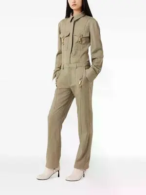 Stella McCartney Hardware-detail Flannel Wool Trousers