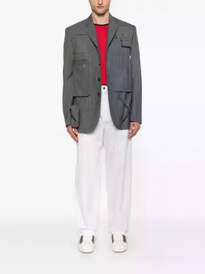 Moschino Pleated Wide-leg Trousers