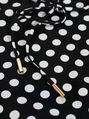 Saint Laurent Polka Dot Halterneck Swimsuit
