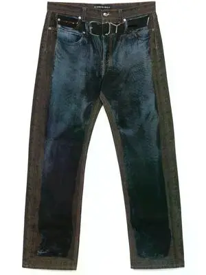 Y/project Trompe L'oeil Print Jeans - Blue