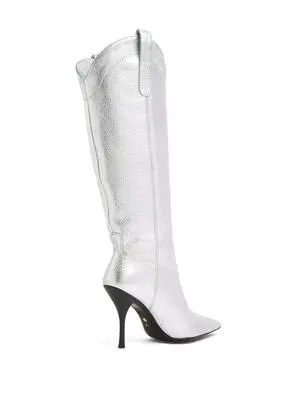 STUART WEITZMAN Metallic High Cowboy Boots