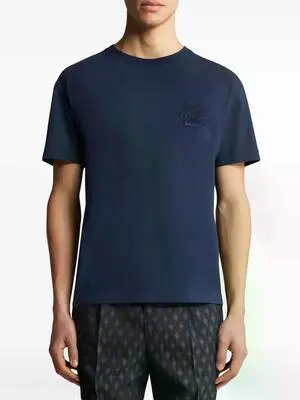 Etro T-shirt With Pegaso Embroidery