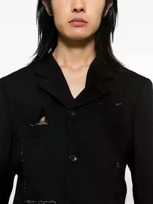 Comme Des Garçons Distressed Detail Blazer