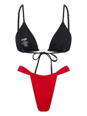 LET'S SWIM Triangle Bikini Top