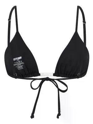 LET'S SWIM Triangle Bikini Top