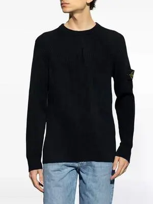 Stone Island Compass Motif Wool Jumper