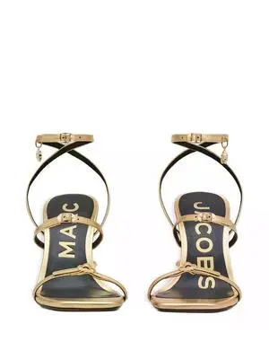 Marc Jacobs Metallic Leather Daisy Sandals - Gold
