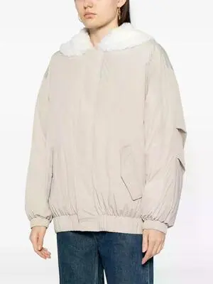 TOUT A COUP Faux Shearling-trimmed Jacket