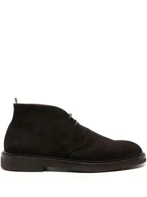 Officine Creative Low-top Lace-up Suede Boots
