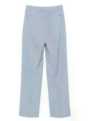 BOSS Checked Virgin Wool Trousers