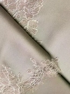 Carine Gilson Lace-trim Silk Kaftan