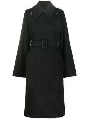 Rick Owens Belted Military-inspired Coat - Black