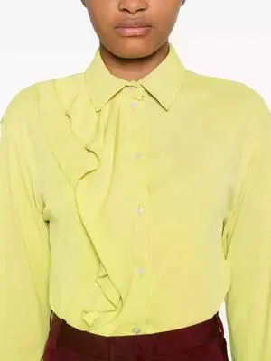 Victoria Beckham Crepe Draped Shirt