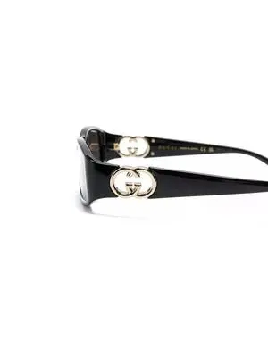 Gucci Rectangle Frame Sunglasses - Black