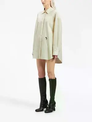 Palm Angels Embroidered Poplin Shirt