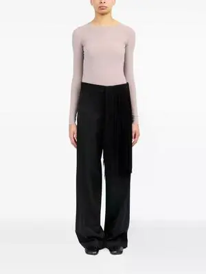 MAISON MARGIELA Fringe Detailing Flared Trousers