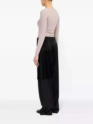 MAISON MARGIELA Fringe Detailing Flared Trousers