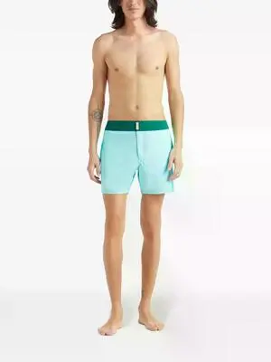 Vilebrequin Logo-patch Swim Shorts - Blue
