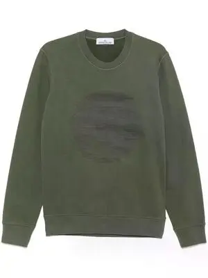 Stone Island Organic Cotton Jersey Sweatshirt - Green