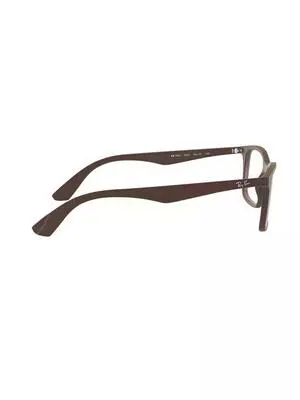 Ray-ban Rectangle Frame Eyeglasses - Brown