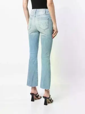 MOTHER High-rise Ankle-length Bootcut Jeans