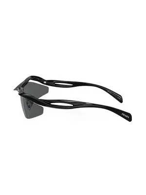 Prada Geometric Frame Sunglasses - Black